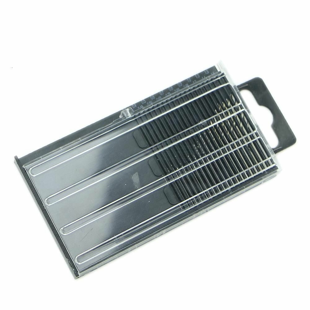 Набор мини-сверл HSS 0.3-1.6мм (20 шт), Серебро