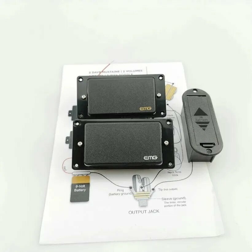 Звукосниматели для электрогитары Активный звукосниматель Хамбакер Активный источник питания 9 В