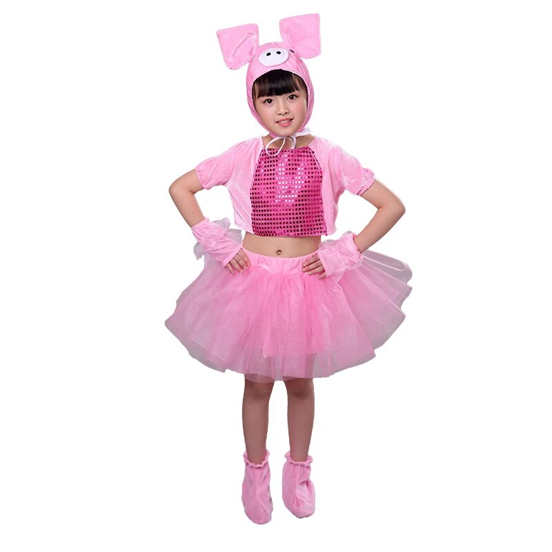 Детский костюм розовой свиньи KTLPARTY М, style 1