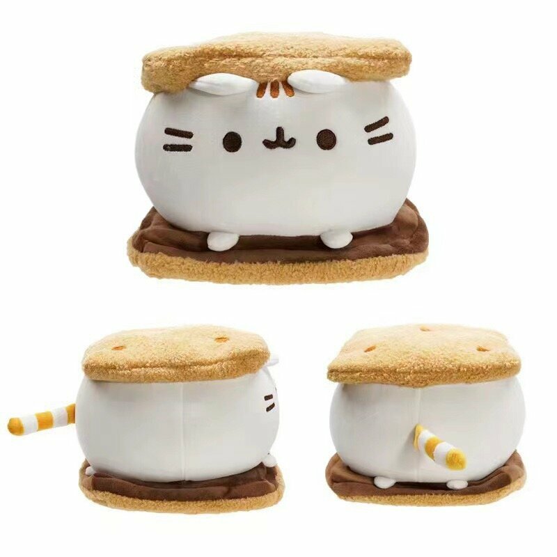 Мягкая игрушка "Pusheen the Cat" (Кот Пушин) с мороженое 15 см