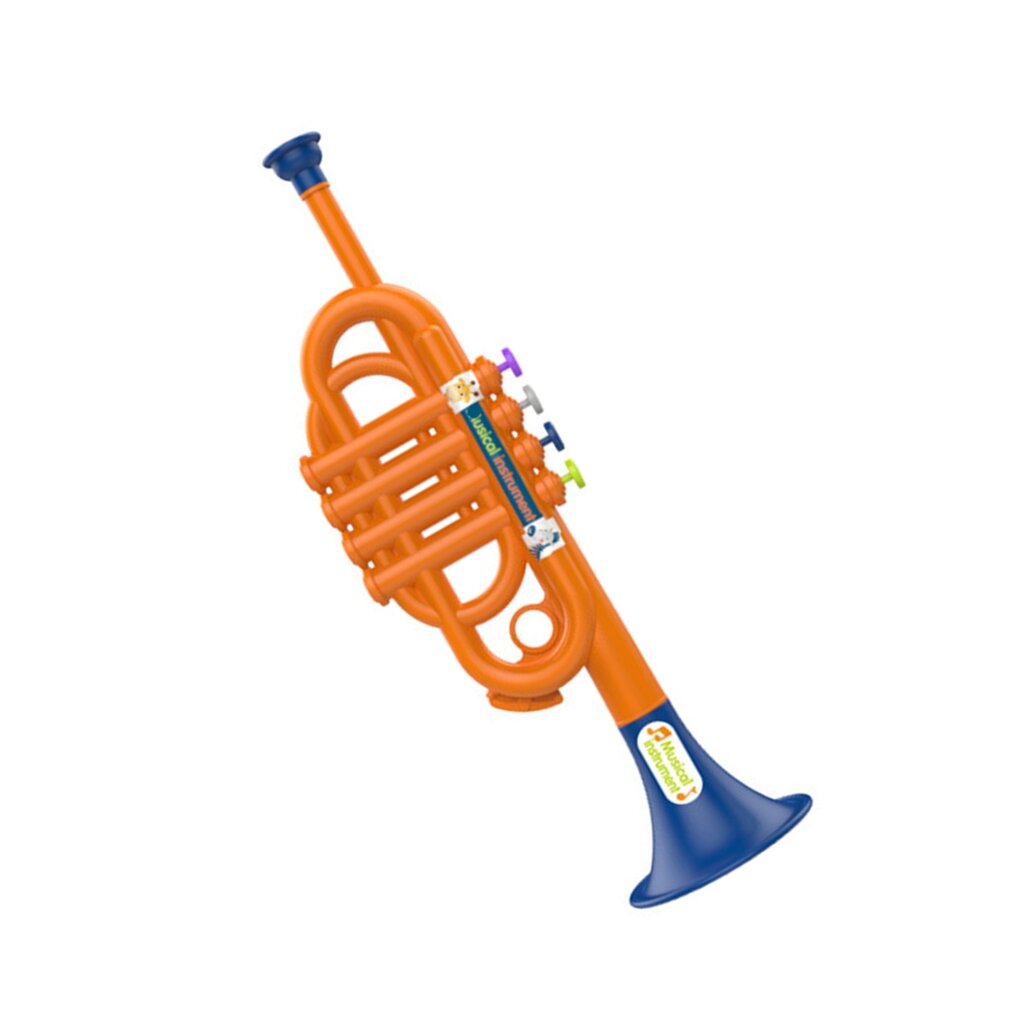 Детский имитационный музыкальный инструмент труба игрушка имитационная труба музыкальный инструмент