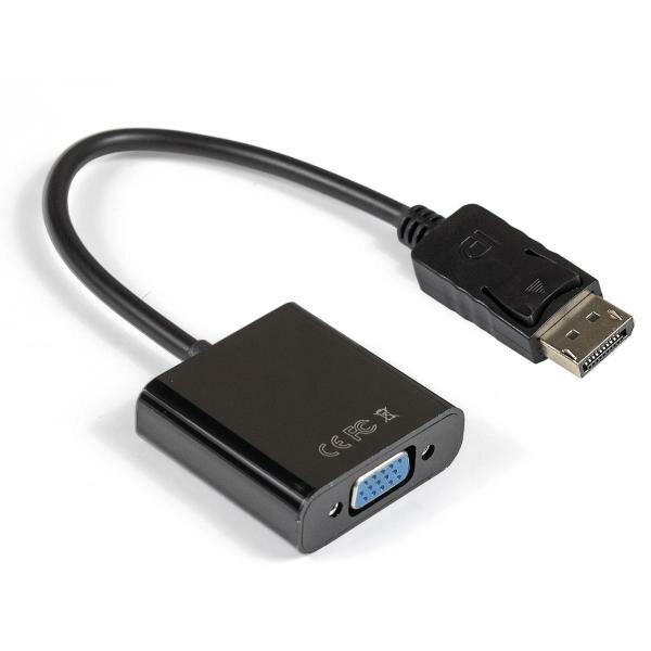 Exegate EX284910RUS Кабель-переходник DisplayPort-VGA ExeGate EX-DPM-VGAF-0.15 (20M/15F, 0,15м)