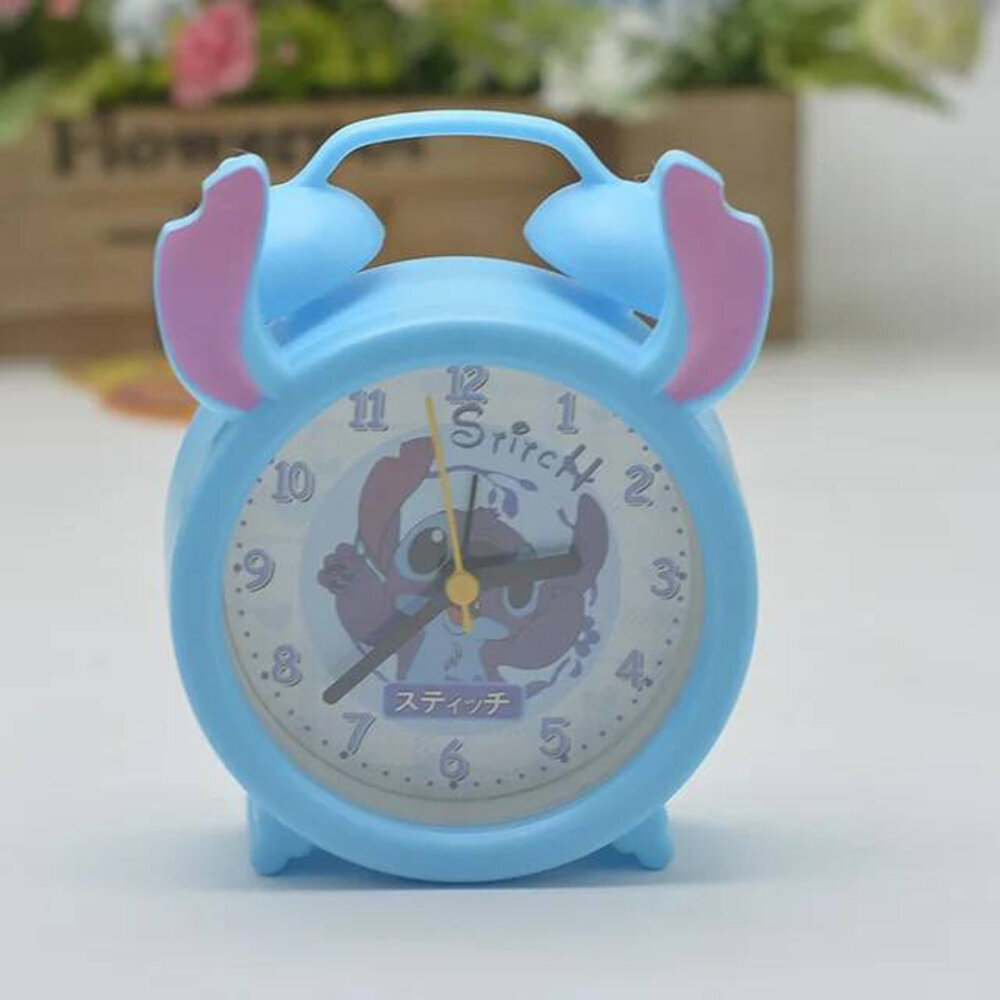 Будильник Disney Stitch с Минни, металлический звонок, ретро, винтажные часы, студенческий будильник, персонализированные настольные часы, детский подарок