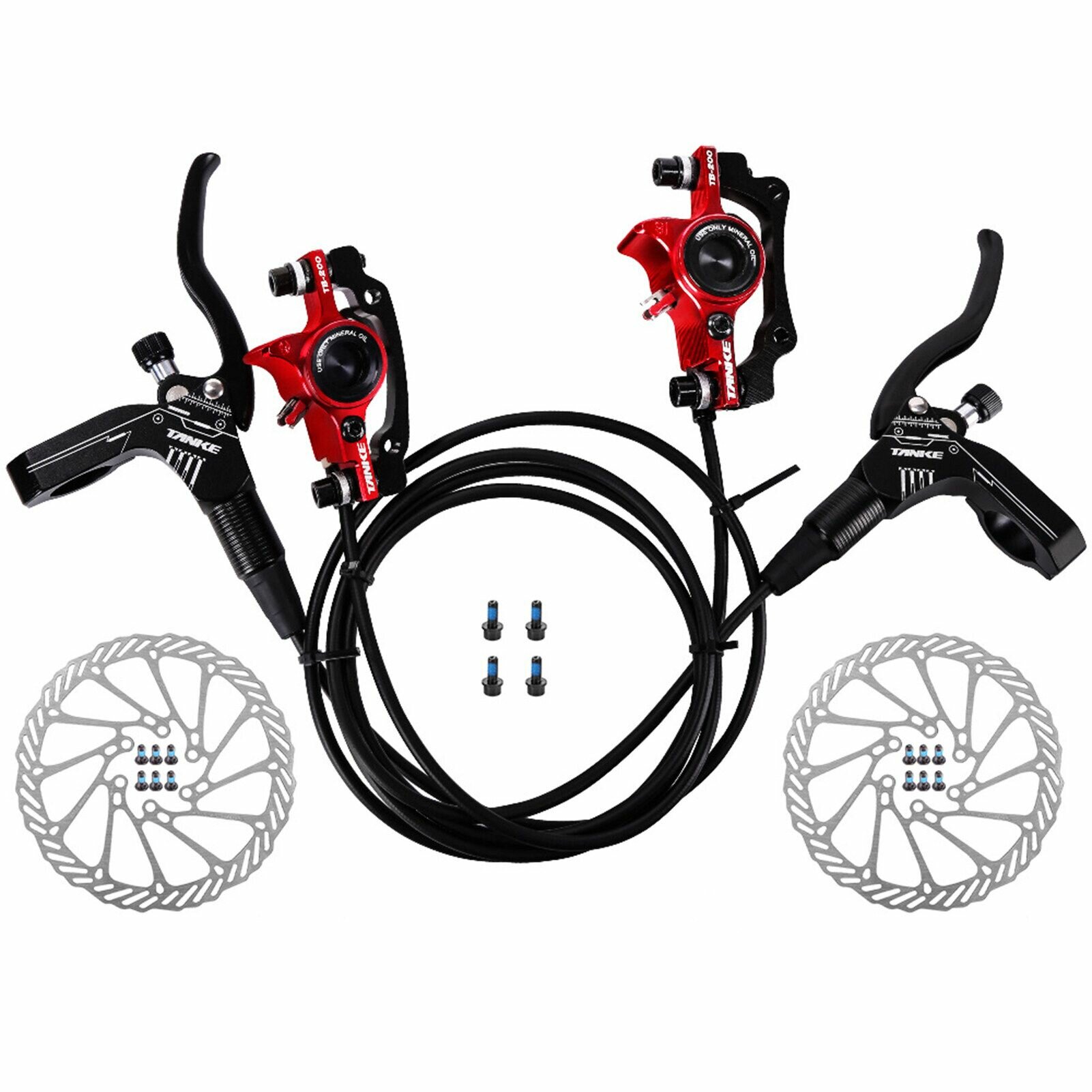 Велосипедные гидравлические дисковые тормоза, передние и задние суппорты, комплект для MTB