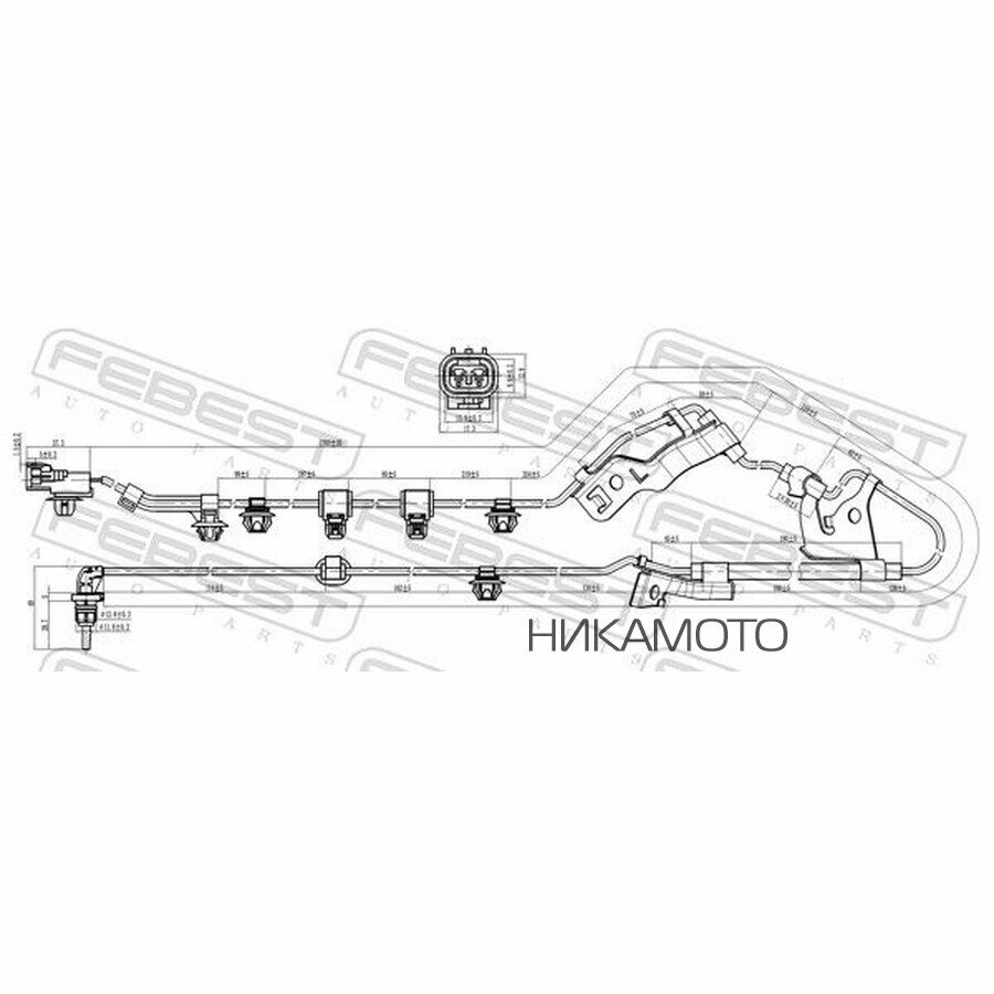 FEBEST 01606-015 Датчик ABS TOYOTA FORTUNER/HILUX 15-пер. лев.