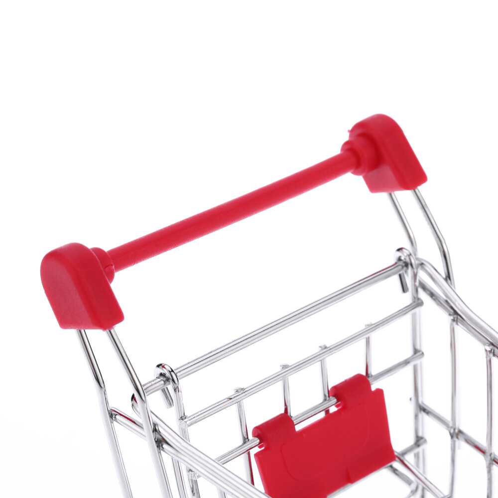 Милая металлическая мини-тележка для покупок, игрушка для попугаев, птиц, конур, неразлучников, корелл