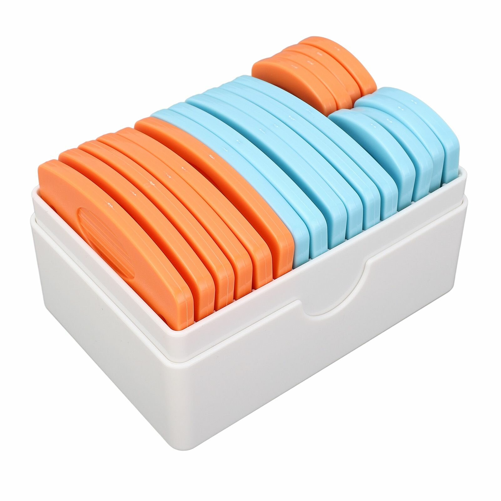 Набор из 20 стальных булавок и расчесок для блокировки вязания идеален для свитеров, с белым пластиковым кейсом и руководством