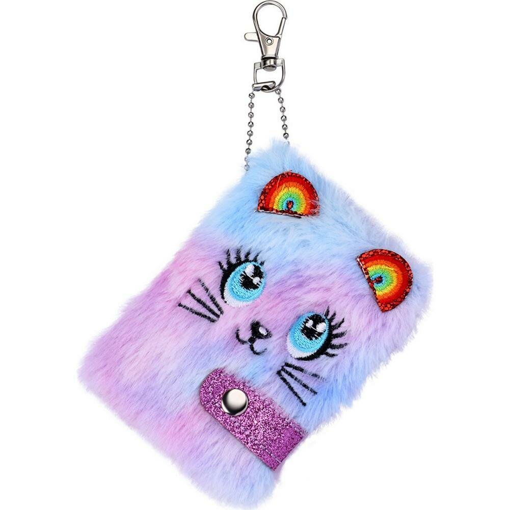 Мини-блокнот для девочек (с брелоком и на кнопке)