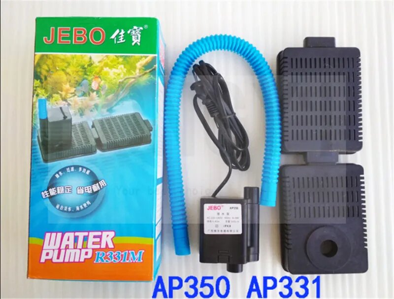 Погружной насос Jebo AP331/AP350 для аквариума EU adapter