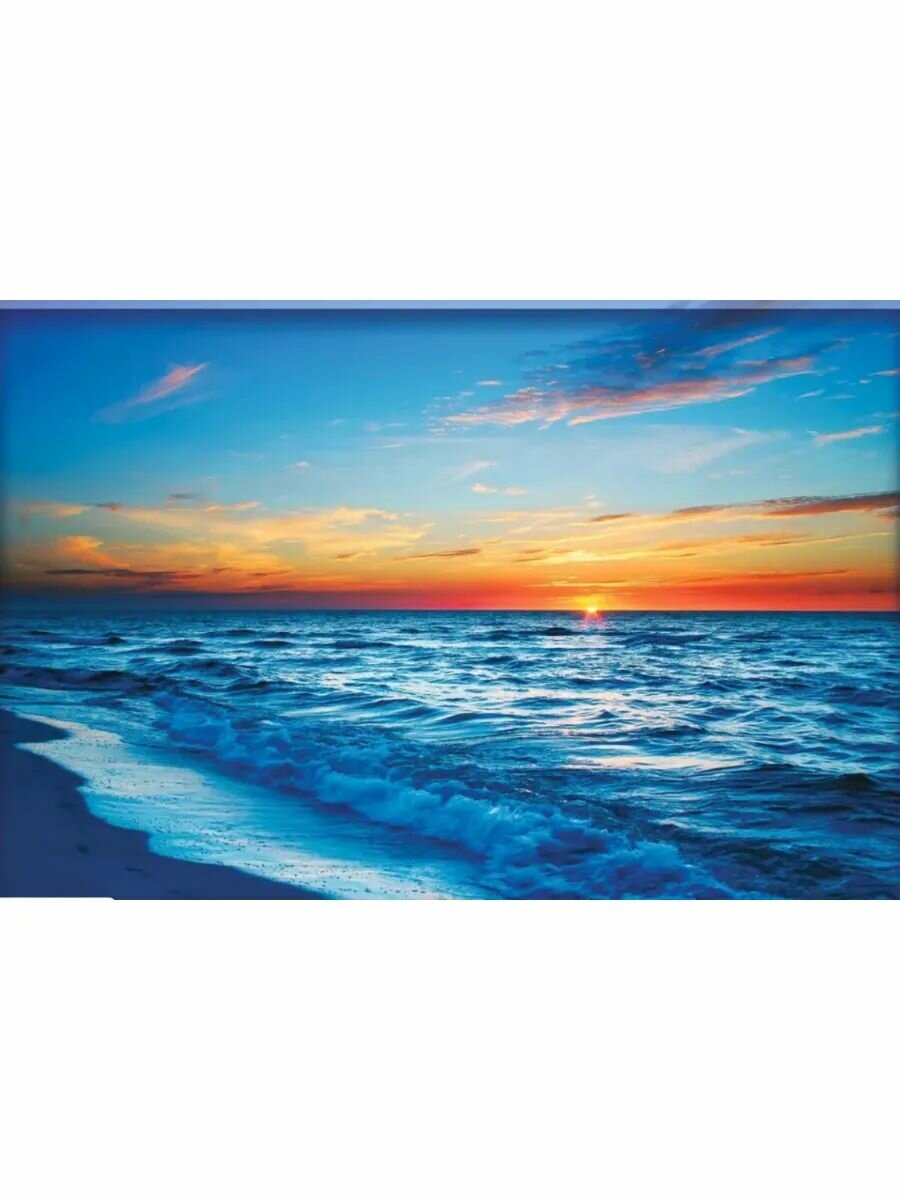 Фотообои бумажные, глянцевые "Морской прибой", 196*134 см, 4 листа
