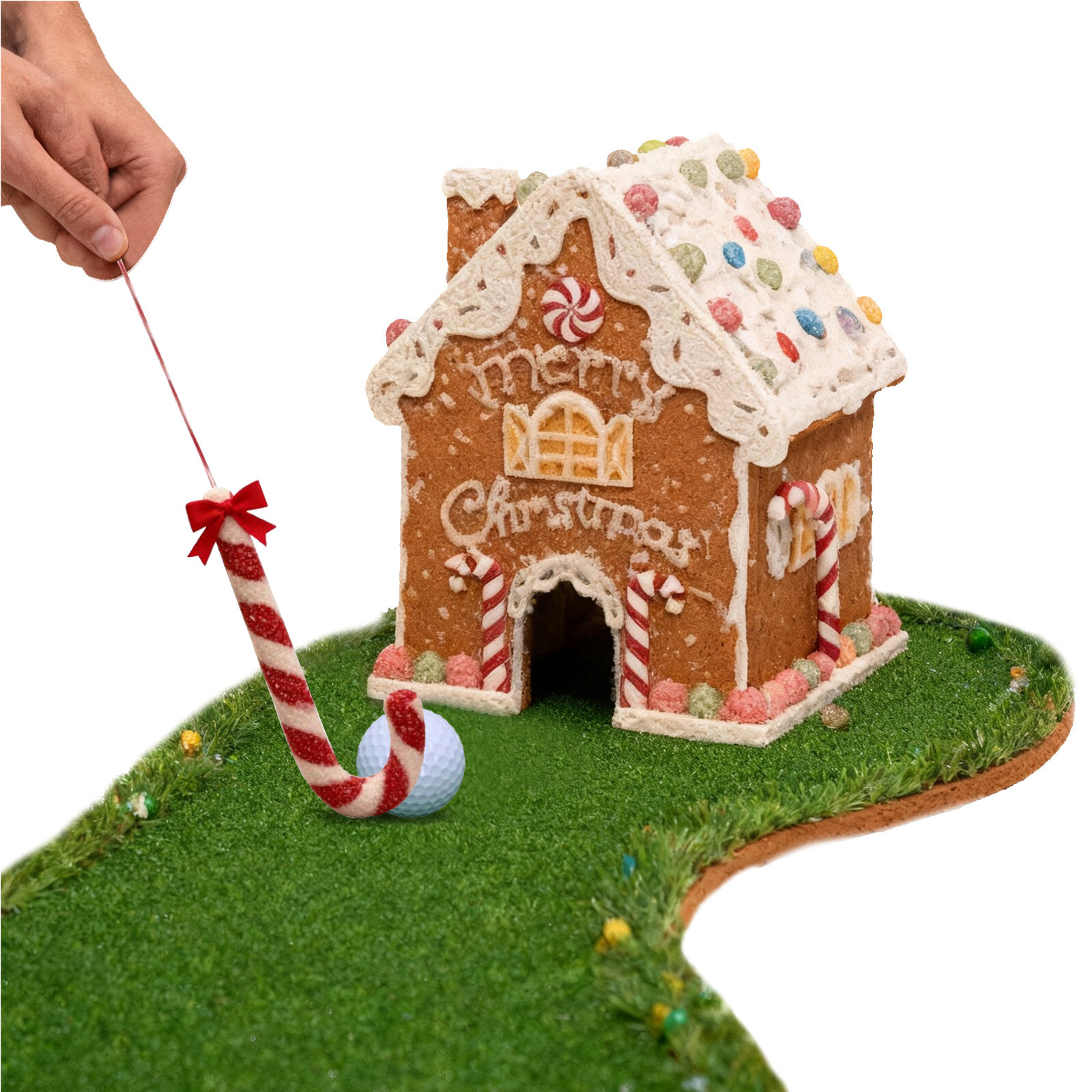 Гольф Пряничный дом, для праздника, 1 клюшка и 1 мяч