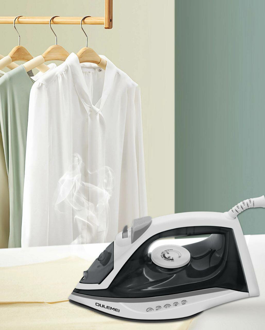 Утюг от ProgTech Oumei, керамическое покрытие, вертикальный пар