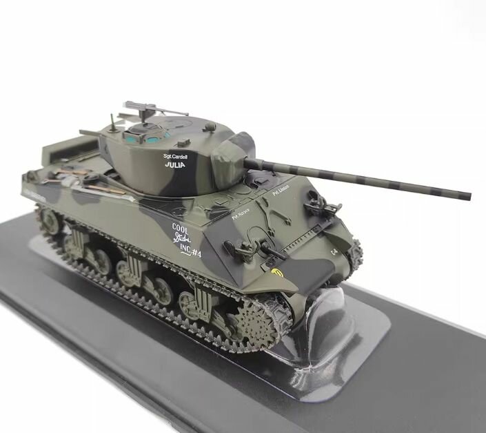 IXO 1:43 M4A3 Sherman, трофейный немецкий танк (март 1944), готовая металлическая модель, коллекционная