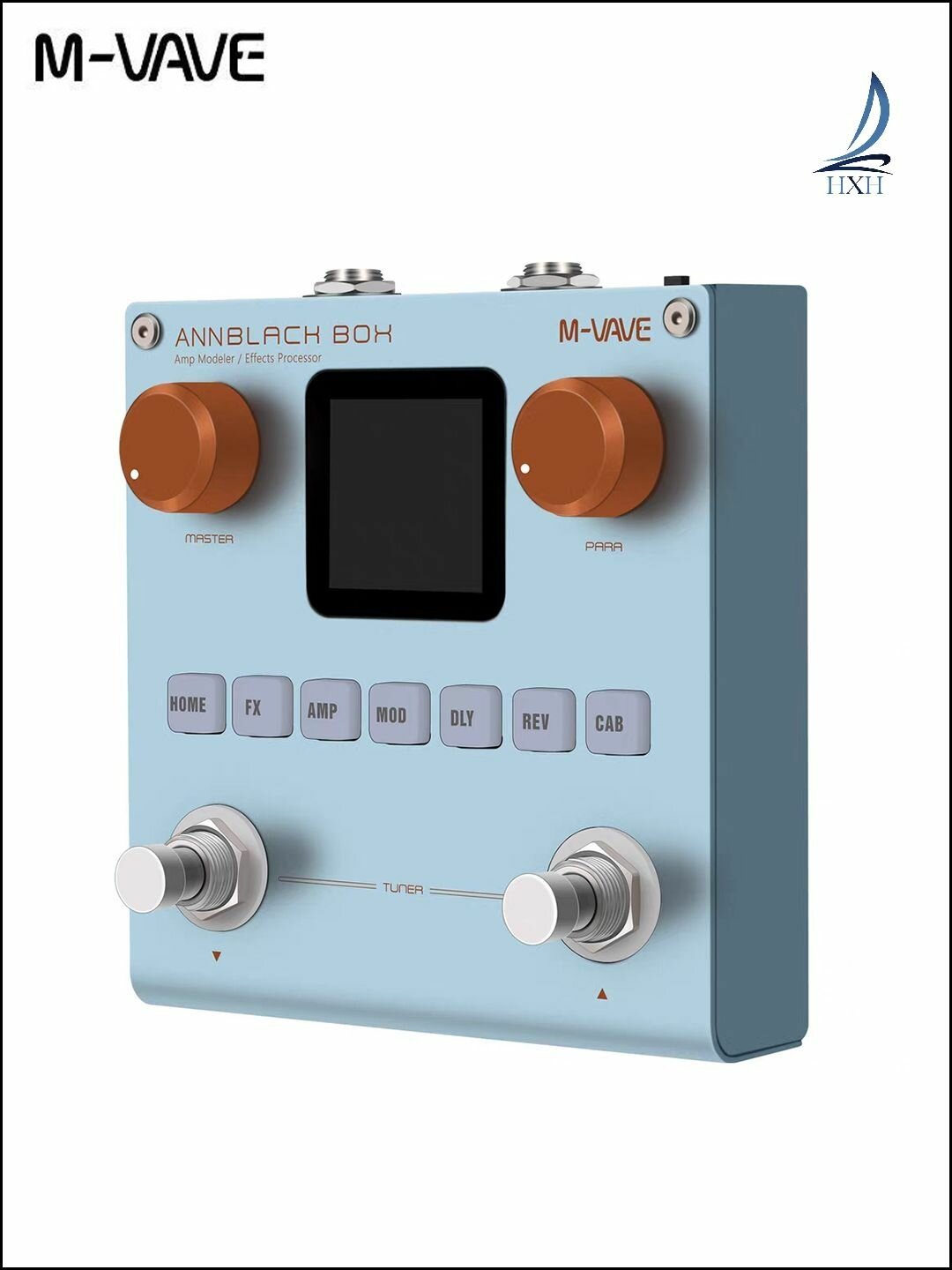 M-VAVE AnnBlackbox Гитарный / басовый усилитель Modeler с мультиэффектным процессором, перезаряжаемый для бас-гитары с электрогитарой