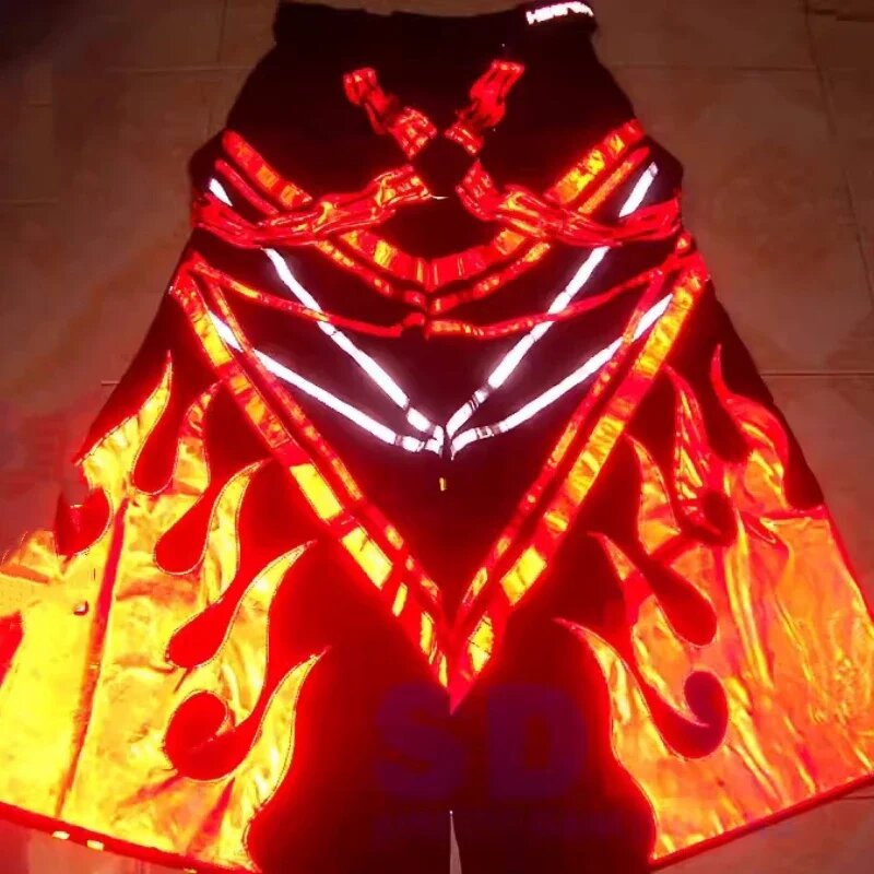 Светящиеся брюки Premium black fabric Length 93cm, waist 66cm