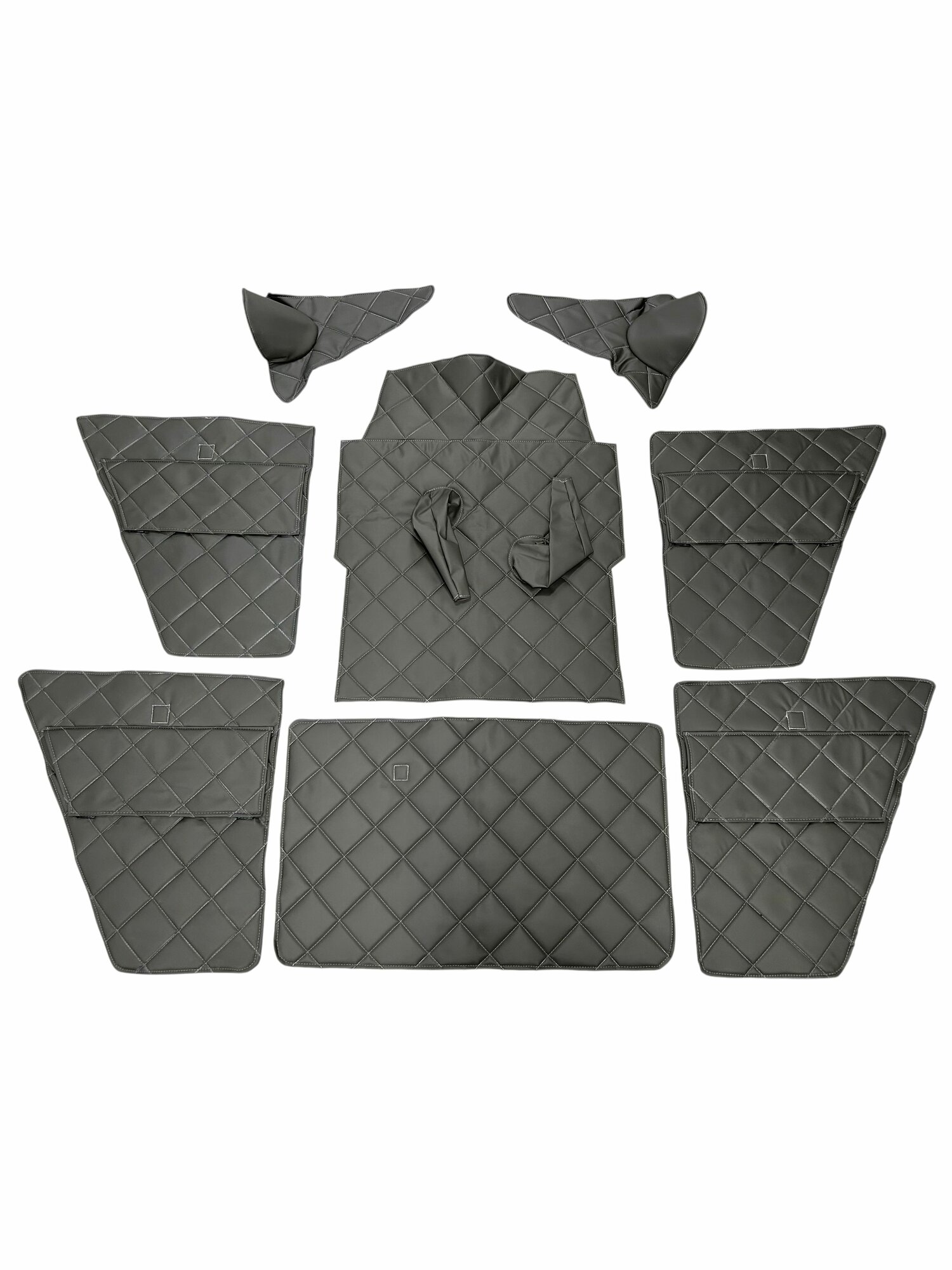 Обшивка салона УАЗ 469 Хантер серая 8 предметов