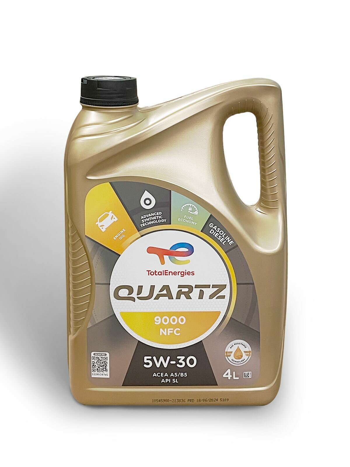 Моторное масло TotalEnergies Total Quartz 9000 NFC, 5W-30, синтетическое