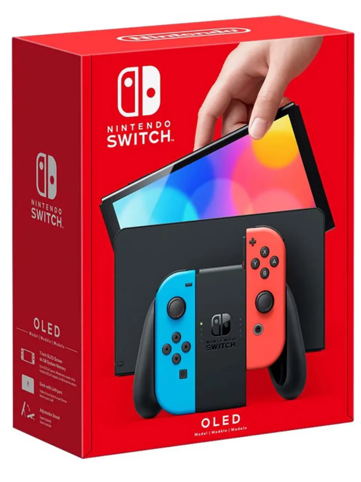 Игровая приставка Nintendo Switch OLED 64 ГБ, neon