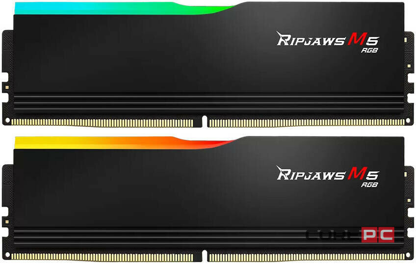 Оперативная память 64 Gb 6000 MHz G.Skill RIPJAWS M5 RGB Black (F5-6000J3238G32GX2-RM5RK)