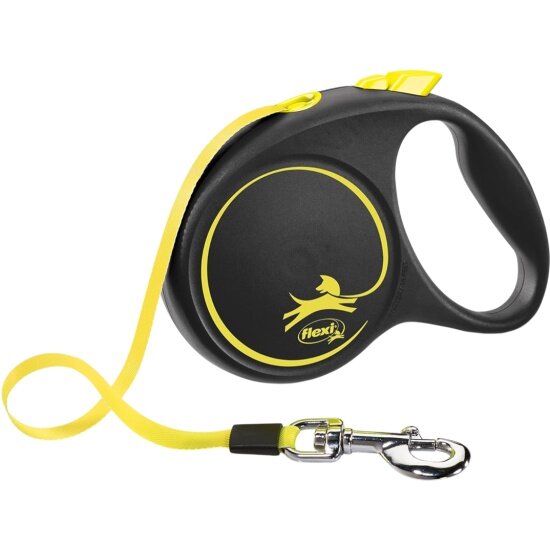 Поводок-рулетка Flexi Fun tape Neon L, 5 м, 50 кг