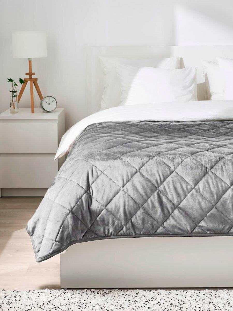 Покрывало стеганое мьюкплистер икеа MJUKPLISTER IKEA 250х230 см