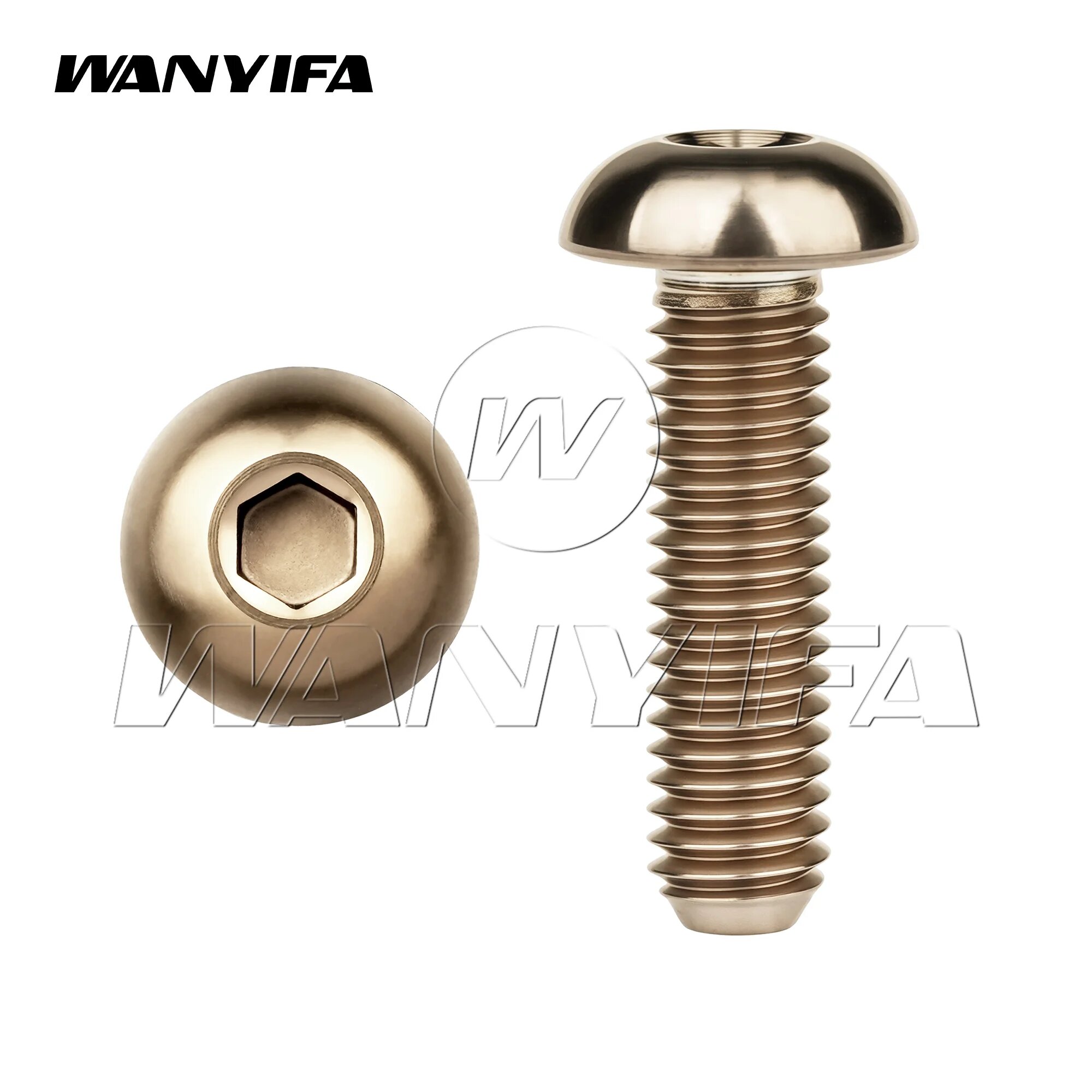 Титановый болт Wanyifa M3/M4/M5x6 8, 10, 12, 15, 18, 20, 25, 30 мм, винты с шестигранной головкой для крепежа для велосипедов и мотоциклов