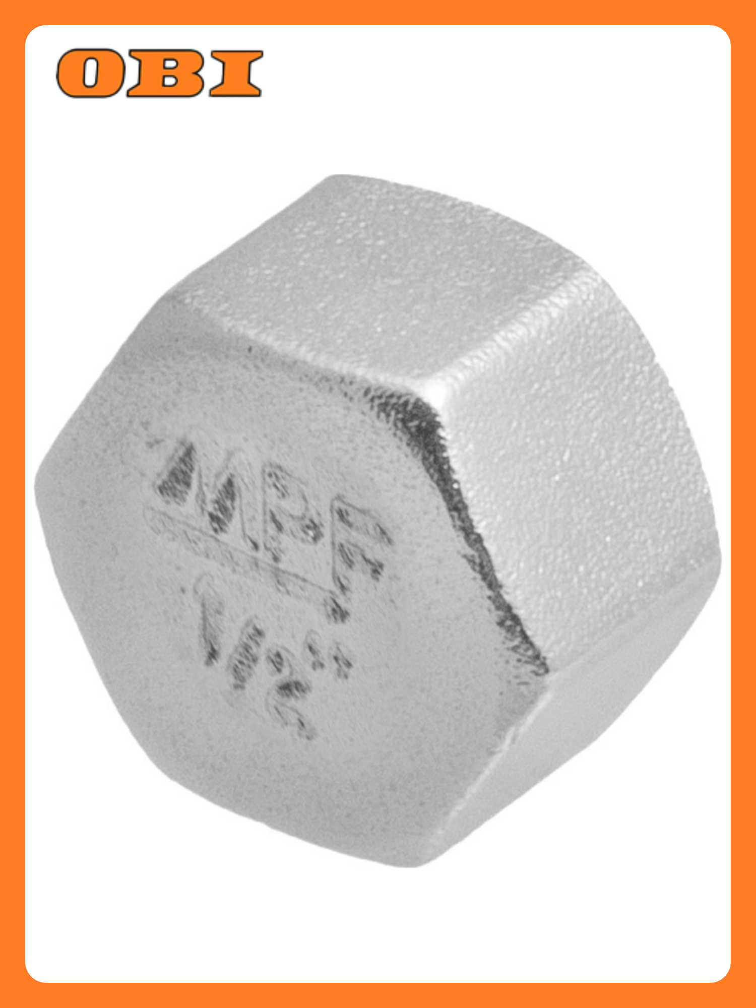 Заглушка на трубу MPF, латунь CW617N, с прокладкой, 1/2", 26 мм