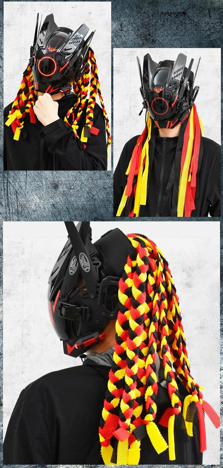 Украшение для головы Косички для страйкбола, пейнтбола.