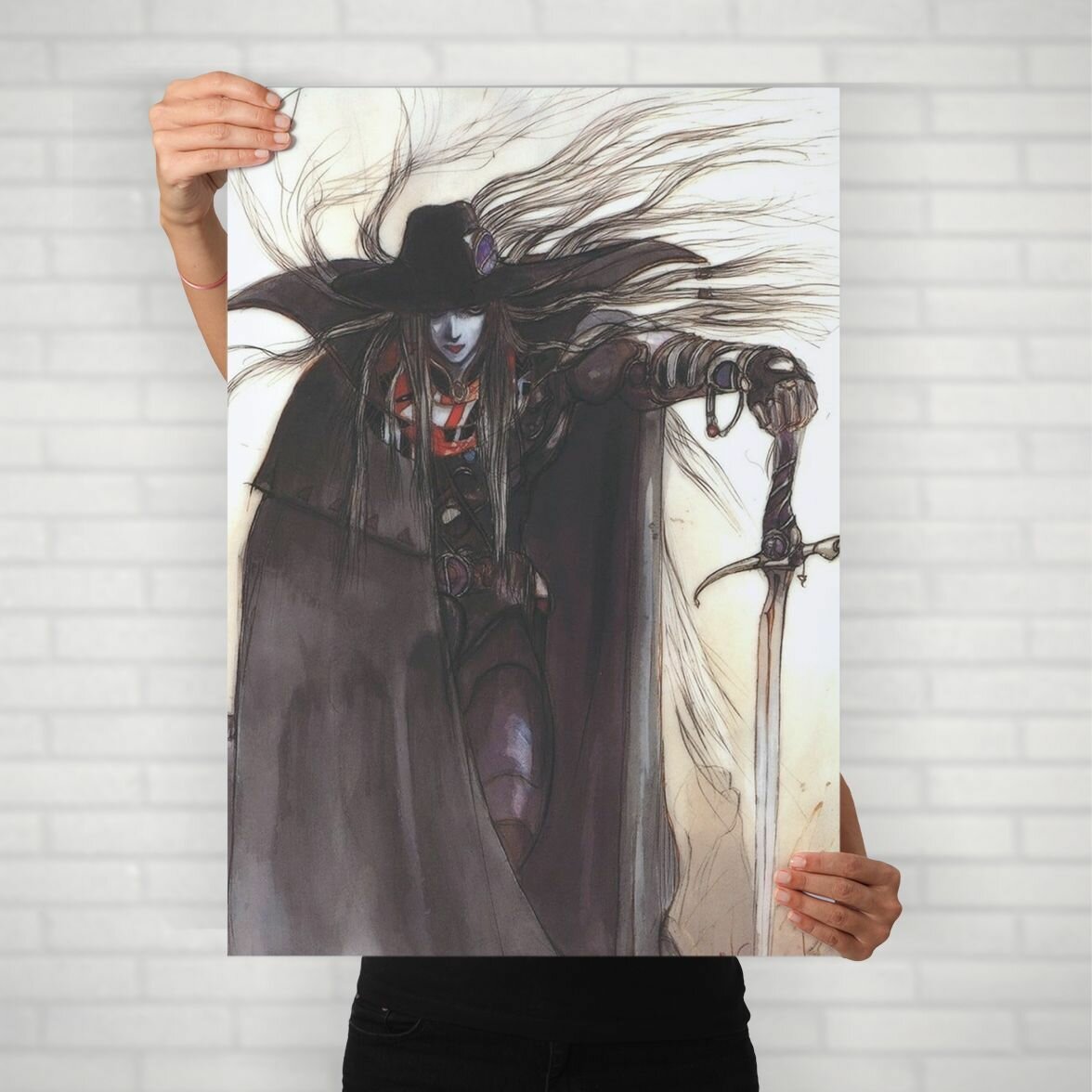 Плакат на стену для интерьера D Охотник на вампиров (Vampire Hunter D) / Постер по аниме формата А1 (60х84 см)