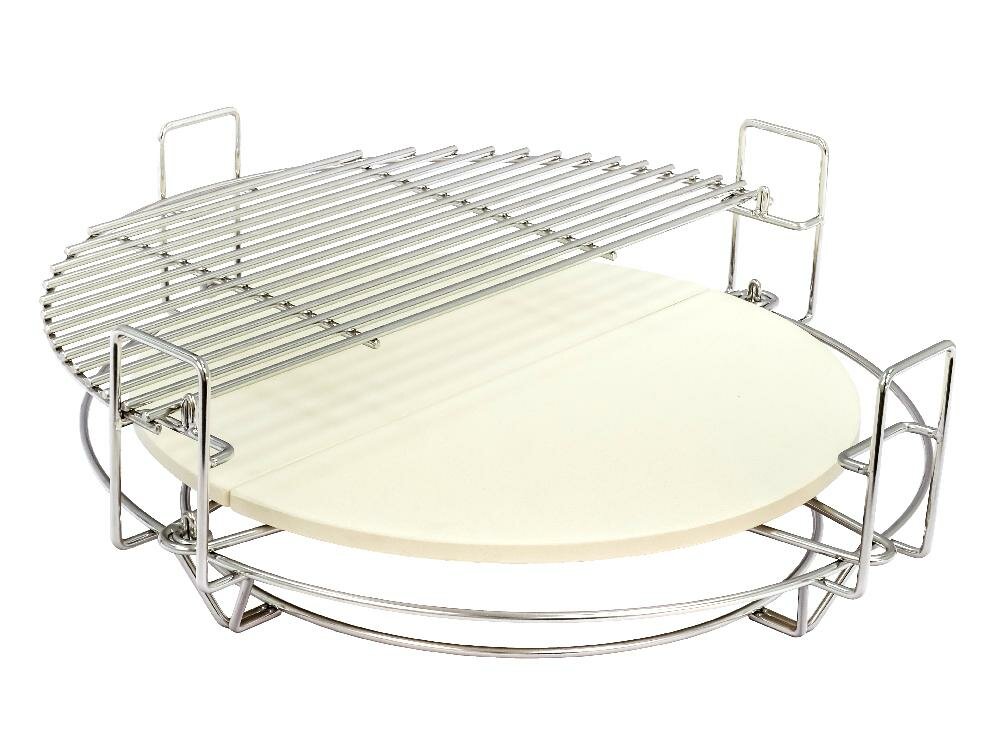 Комплект для гриля 55 см/21 дюйм: держатель, камень для выпечки/тепловая перегородка, решетка, Plover