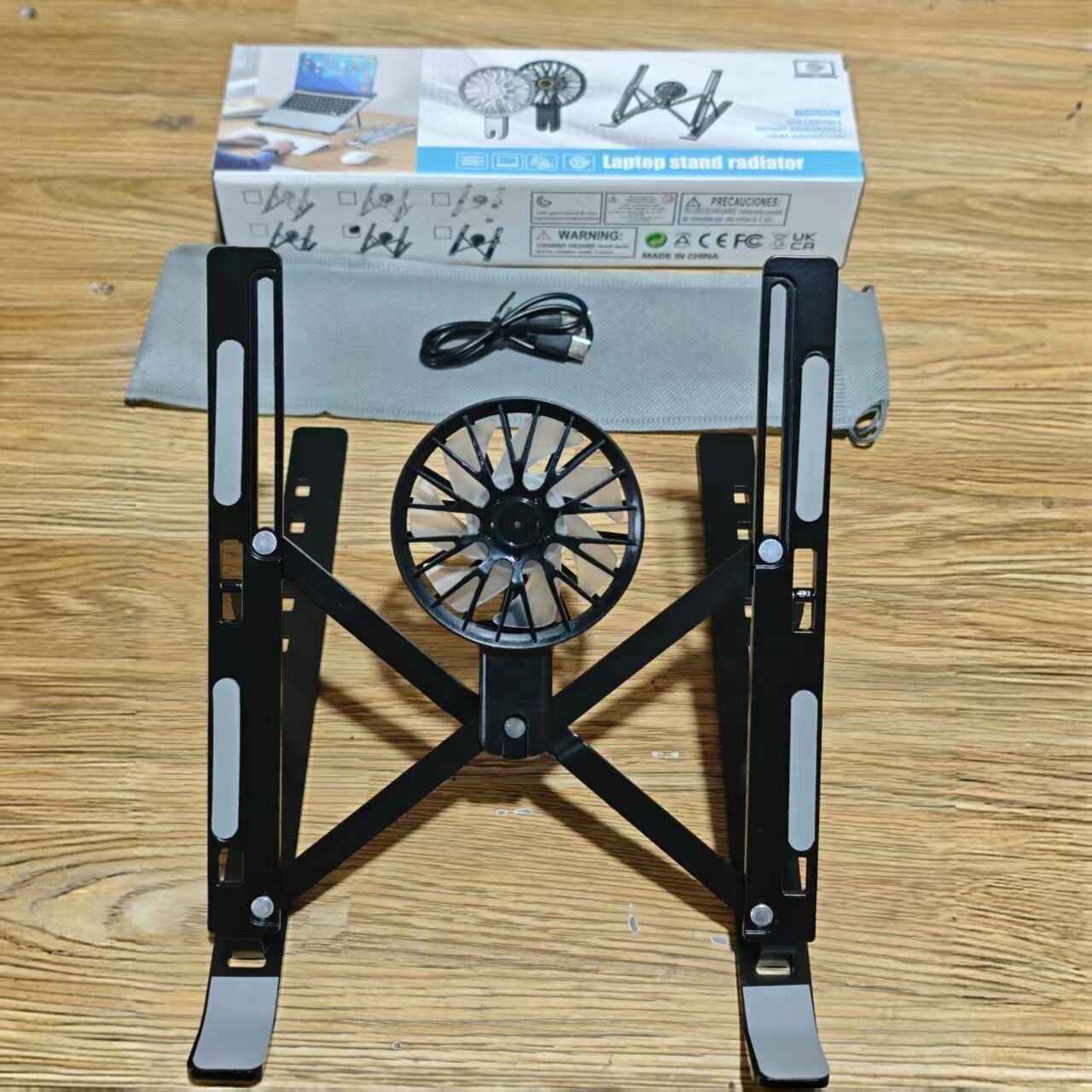 Охлаждающий кронштейн для ноутбука из алюминиевого сплава с вентилятором, портативный подъемный кронштейн для хранения,