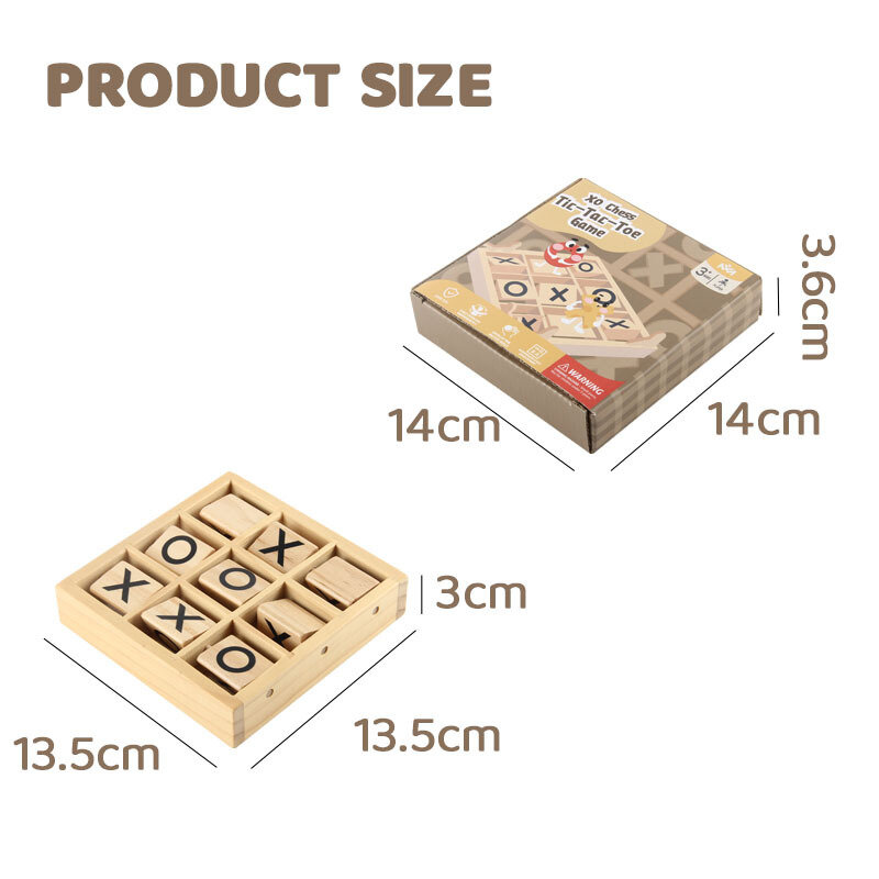 Трансграничные деревянные Nine Gonge XO Шахматные игры для детей раннего обучения Настольные игры для обучения