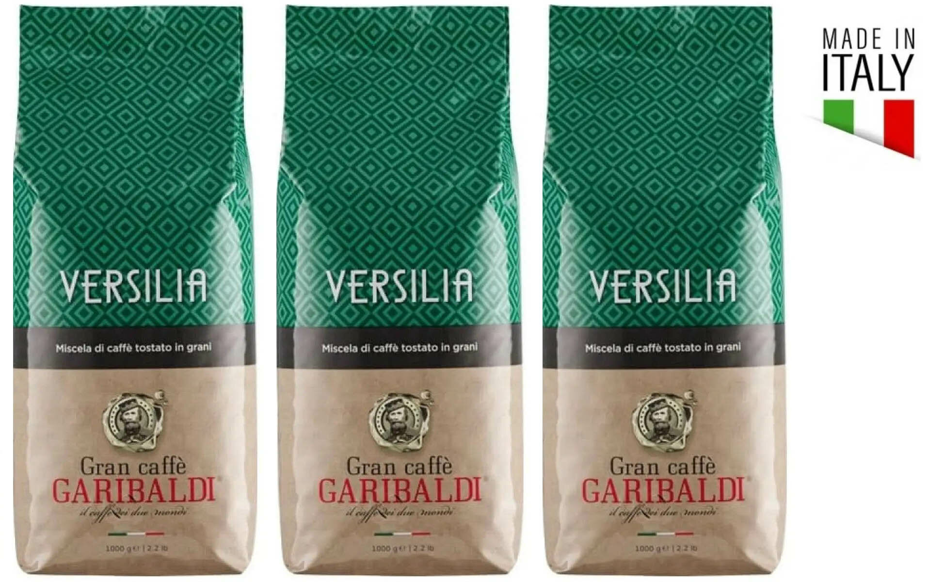 Кофе в зернах Versilia Gran Caffe Garibaldi (Италия) 1000 гр. х 3 шт.