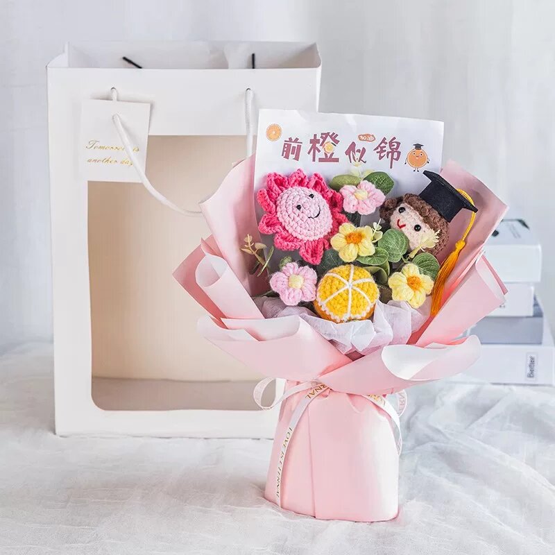 Подарочный букет к окончанию начальной школы и детского сада для девочек, мальчиков и детей, плюшевый мишка, игрушка из