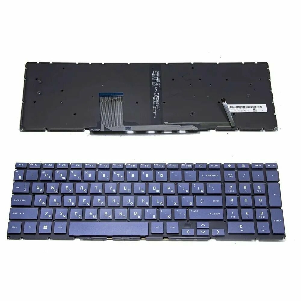 Новая клавиатура для HP Victus 16D 16-D 16T-D 16T-D000 TPN-Q263 TPN-Q264 16E 16-E 16-E0010NR Синяя клавиатура с подсветкой