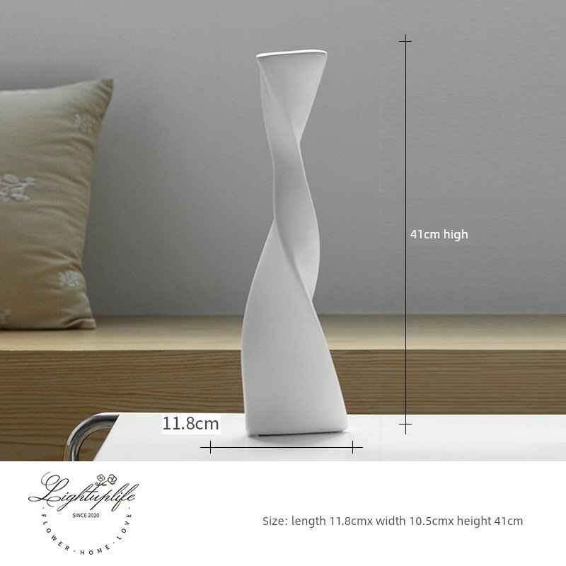 Французская ваза с уникальным дизайном, нишевая, в стиле лёгкой роскоши, высококачественная керамическая емкость для