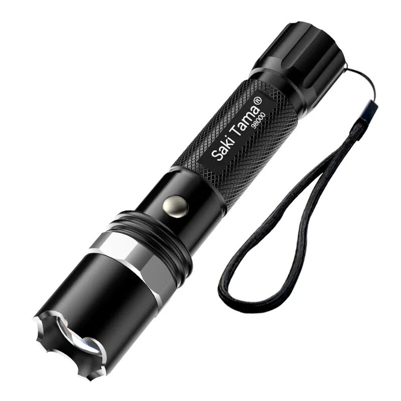 T6 старомодный мощный фонарик, сверхяркий светодиодный зум, перезаряжаемый портативный уличный светильник дальнего