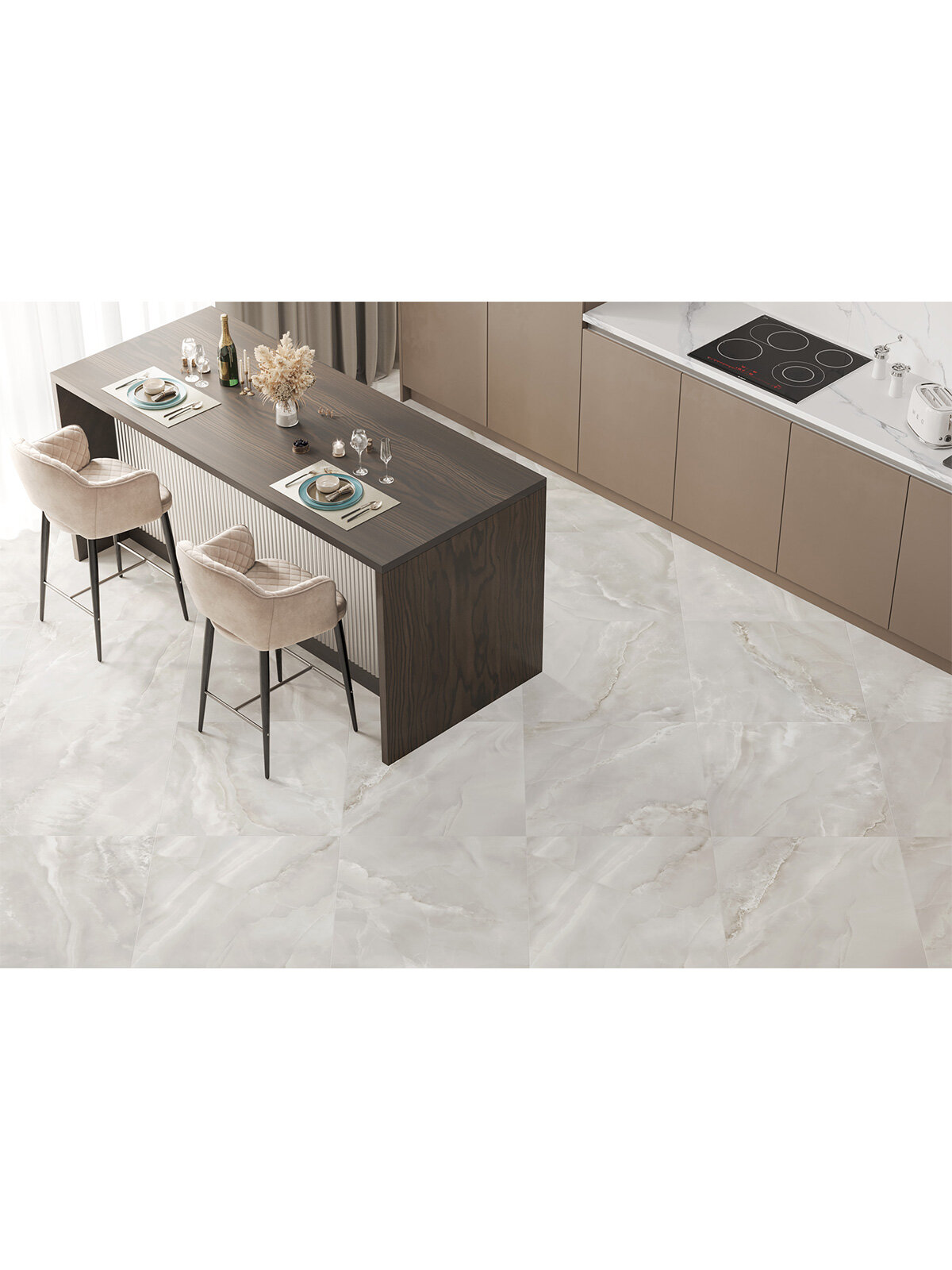 Керамогранит Delacora Onyx Breez Gray 60Х60 см 1,44 м2