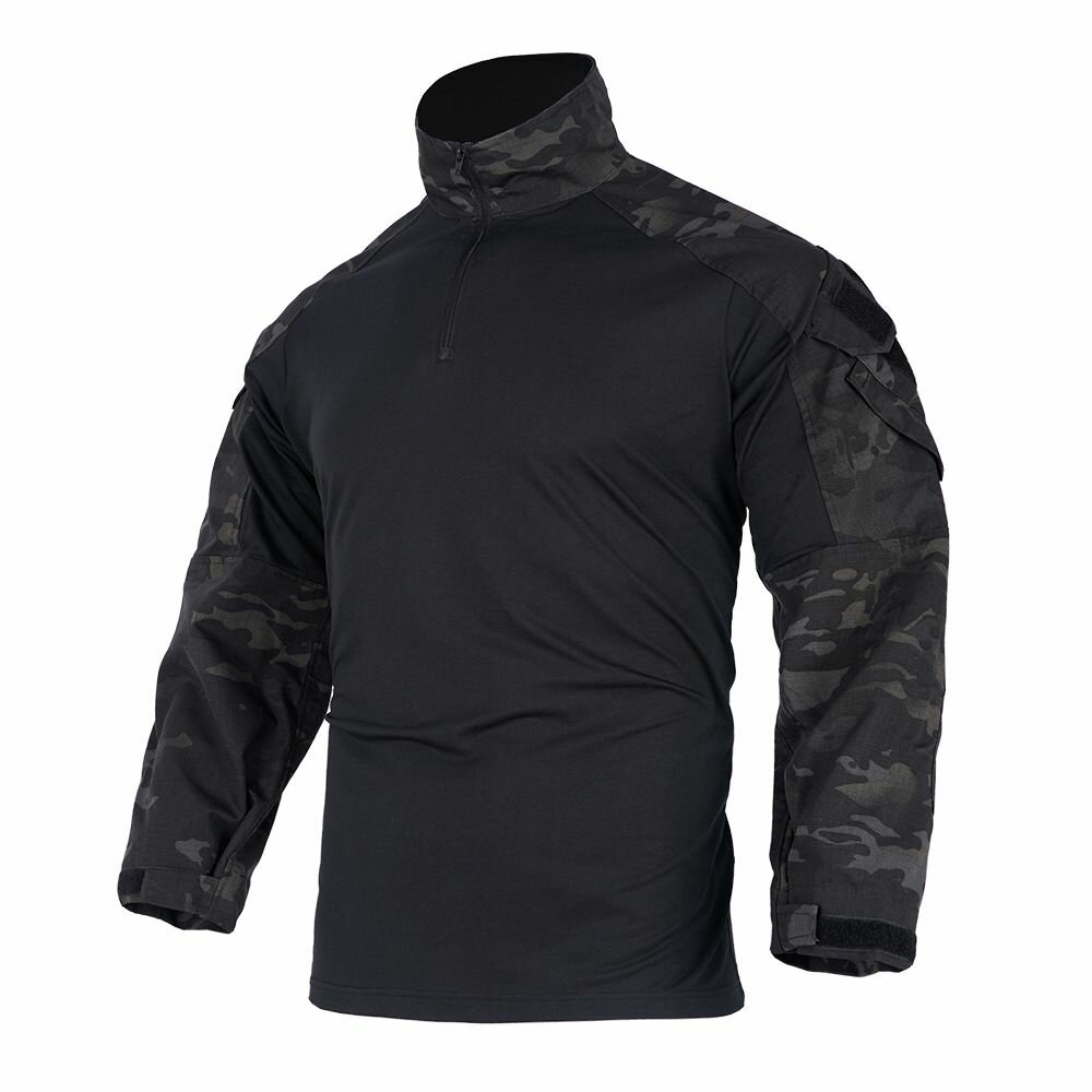 2024 Тактическая рубашка G3 Battle Frog Усиленный РипСтоп + вентиляция Камуфляж MC/Black (XS-XXXL) Для бронежилетов/страйкбола/кемпинга