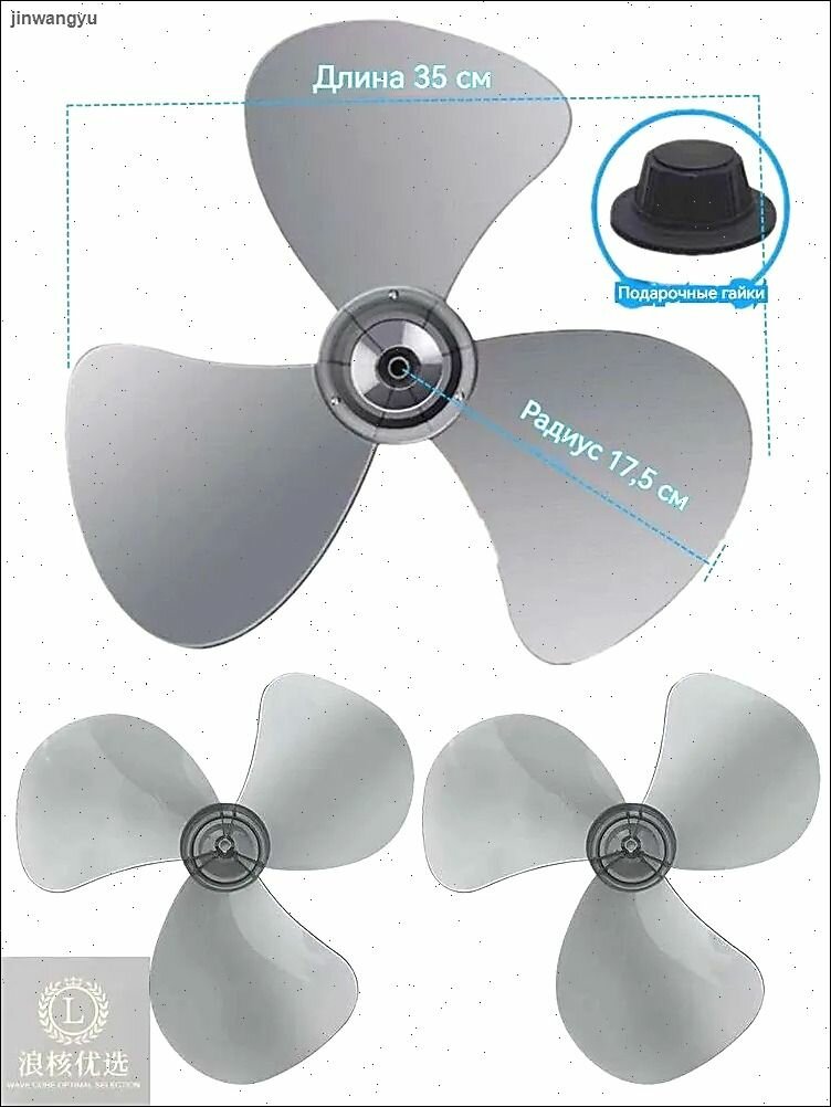 Лопасти для напольного вентилятора, пропеллер для вентилятора,35 см