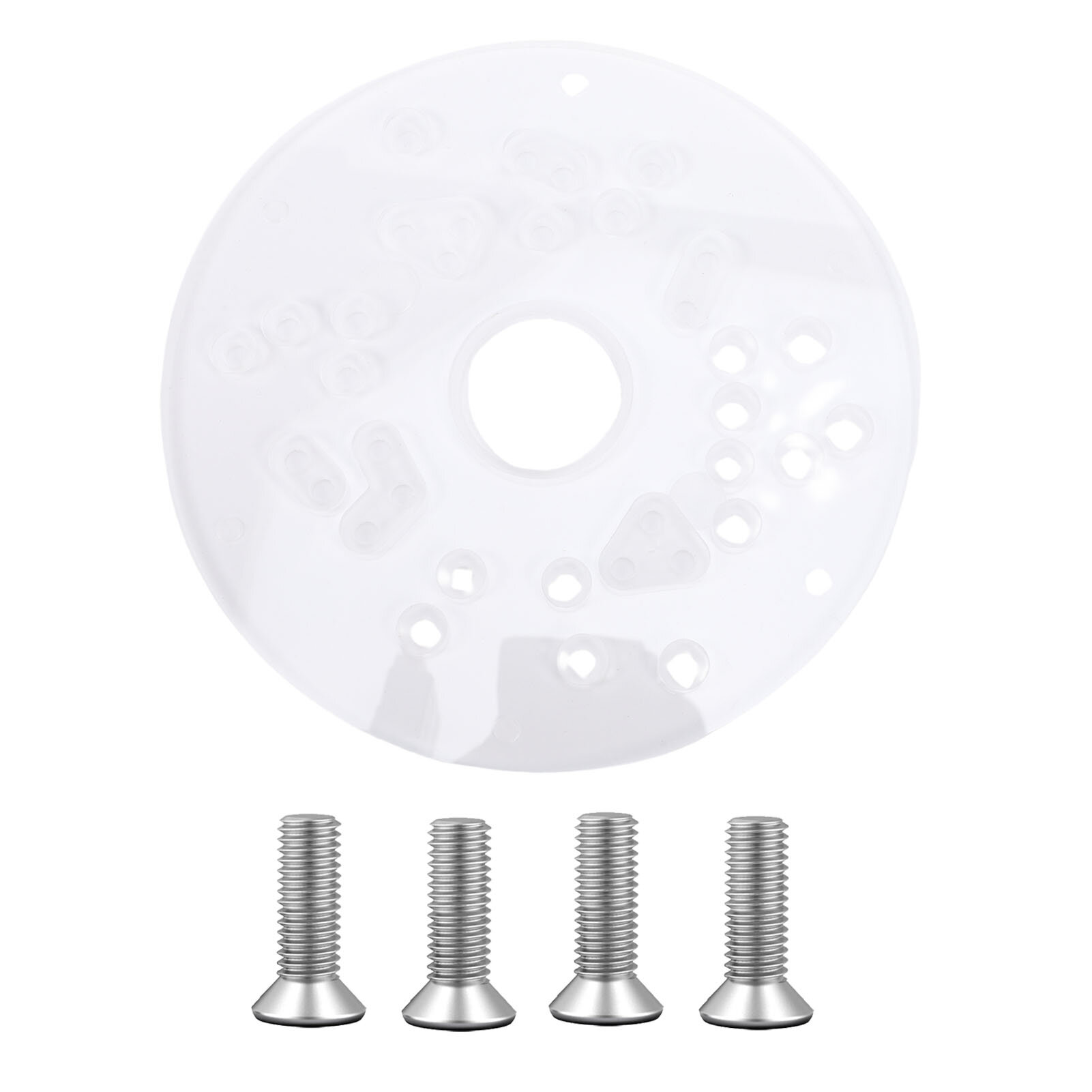 Опорная пластина для фрезера PR10E PR20EVS, акриловая, диаметр 5 3/4 дюйма, толщина 1/4 дюйма, универсальная опорная пластина для фрезера.