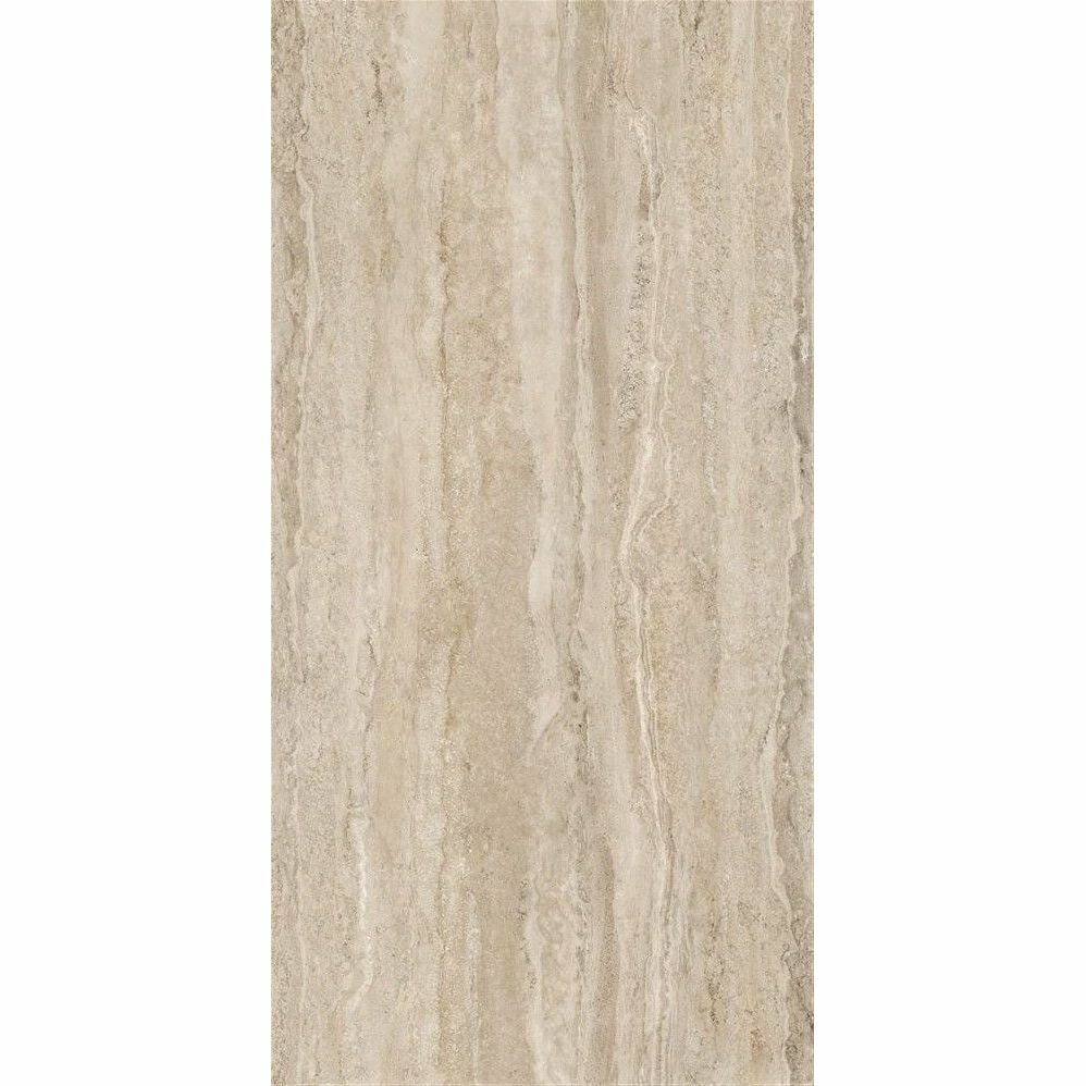 Керамогранит Vitra CityStone Травертин 60х120 см матовый для пола и стен бежевый