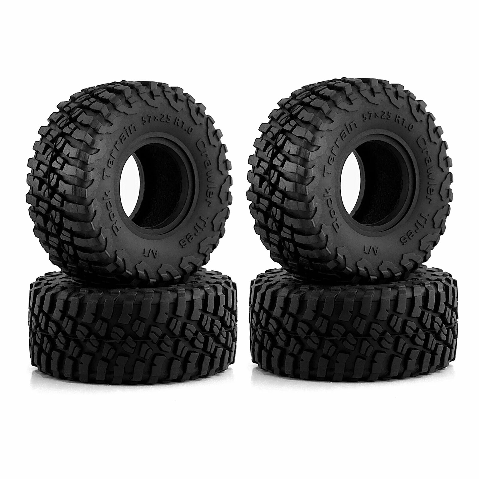 RC шины 58x24 мм для Crawler, 4шт, Черный A001