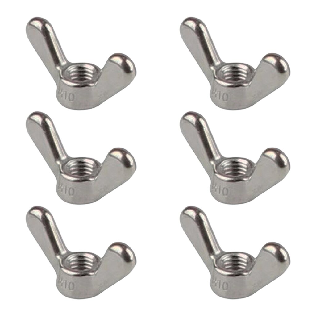 Комплект из 6 Стальных барашковых гаек Мебельного Оборудования для быстрой установки и демонтажа В Проектах и инженерных приложениях