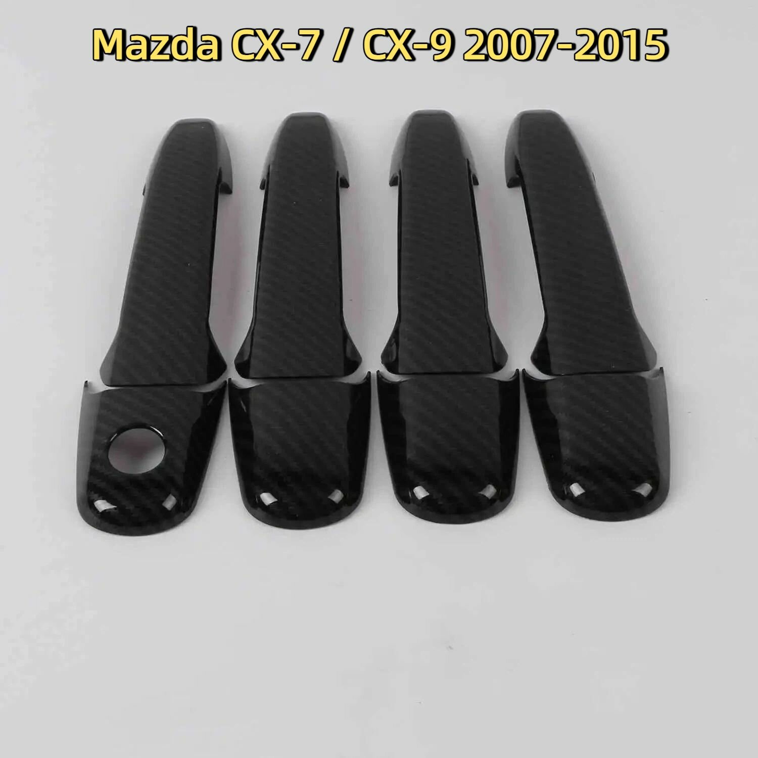 Для Mazda CX-7 / CX-9 2007-2015 ABS накладка на дверные ручки с углеродным волокном, рамка чаши, автомобильные аксессуары