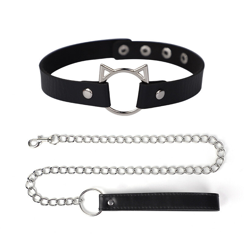 Smy забавный реквизит милый кот кожаный воротник шейный ремень ключицы choker секс-принадлежности для взрослых Ошейник