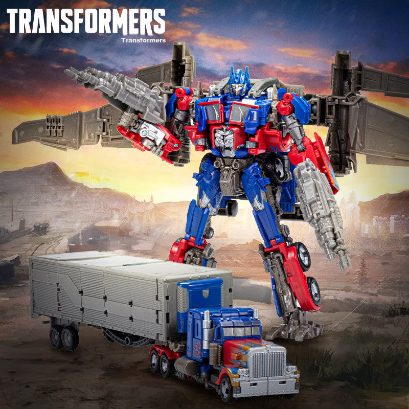 TRANSFORMERS Children's Toy Car Model for Boys, Birthday Gift, SS44 Movie Series Leader Class Optimus Prime F7124