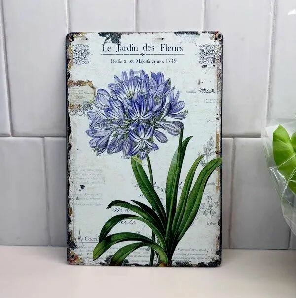 Табличка жестяная для декора интерьера Ретро