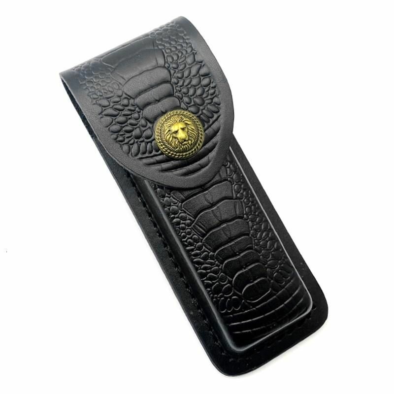 Кожаный чехол для ножа 13x3.5 см, Черный