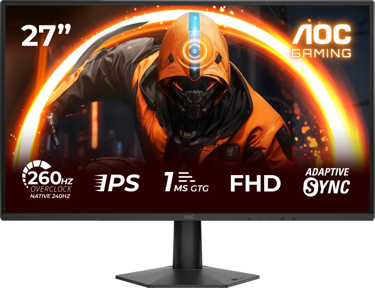 Монитор AOC 27" 27G50Z, 16:9, IPS, FHD, 1ms, 300cd, 260Hz, HDMI, DP